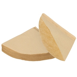 1-2 Cup Cone Coffee Filters 4.13x3.94 Inch for V60 Pack of 80 - Natural ...