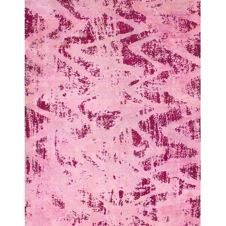 Ahgly Company Machine Washable Abstract Donut Pink Area Rugs - Bed Bath ...