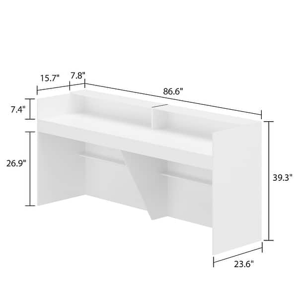 Reception Desk Cabinet Perfect for Home Office or Entertainment Center ...