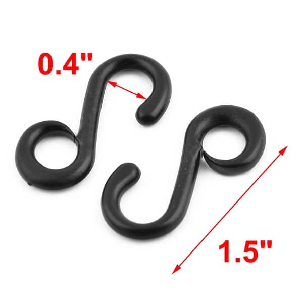 Bag Plastic S Shape Strap Connective Swivel Snap Ring Hooks Buckle ...