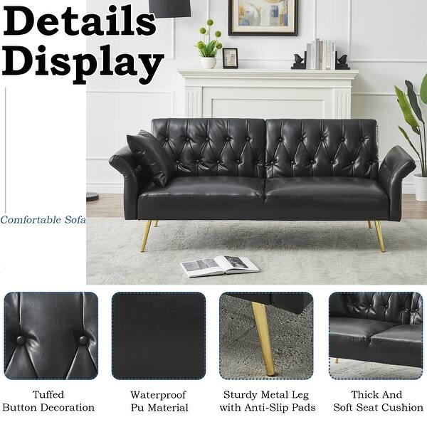 compact sofa leather