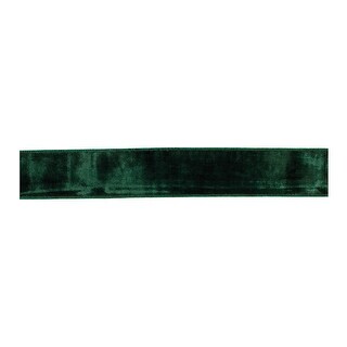 Deep Green Viscose Wired Ribbon (Set of 2) - Bed Bath & Beyond - 40832477