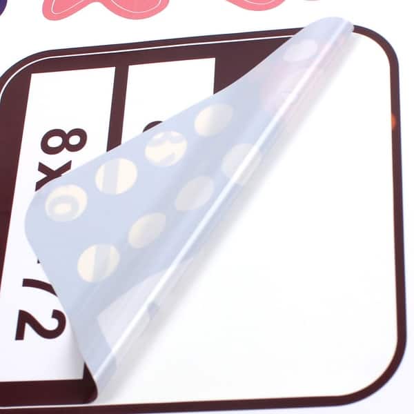 Multiplication Table Self-adhesive Removable Wall Sticker Paper Mural ...