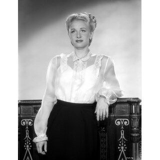 Vera Ralston on a See Through Top Leaning Photo Print - Bed Bath ...