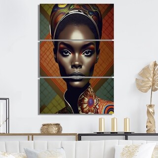 Designart "Classy Portrait Of Elegant African Lady VI" African American ...