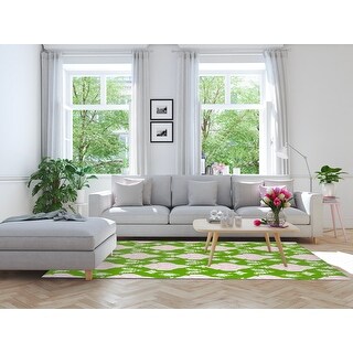 POOLSIDE IKAT KIWI Area Rug By Kavka Designs - Bed Bath & Beyond - 39109552