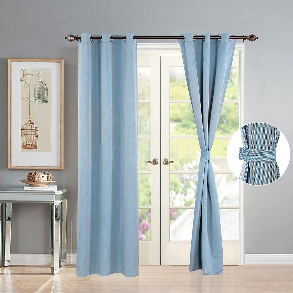 Blue Check Curtains - Bed Bath & Beyond