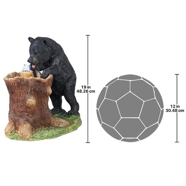 Design Toscano Guzzling Gulp Black Bear Garden Fountain - Bed Bath ...