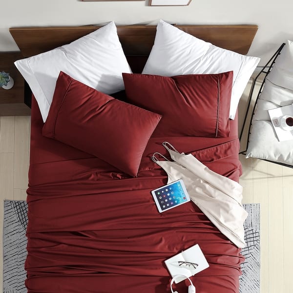 red bed sheets double