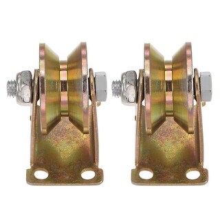 2pcs V Groove Caster 1.85" V-Shaped Sliding Gate Wheel Inverted Track ...