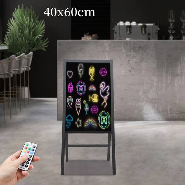LED Message Writing Board Standing Menu Sign Board - Bed Bath & Beyond ...
