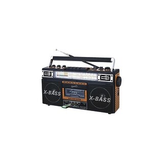SuperSonic Retro Collection Boom Box with AM/FM/ SW-1 - SW2 4-band ...