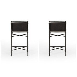 Wharton Counter Stool (Black, Set of 2) - Bed Bath & Beyond - 33543764