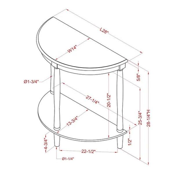 Landree Country 28-inch Wood 1-Shelf Entryway Table by Furniture of ...