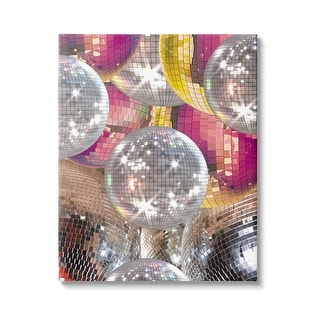 Stupell Retro Disco Balls Canvas Wall Art Design by Jesse Keith - Bed ...