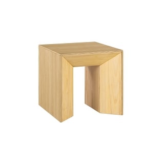 Harold Natural Oak Finish End Table - Bed Bath & Beyond - 42610137