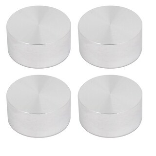 4pcs 20mm Dia 10mm Thickness M8 Thread Aluminum Disc for Glass Table ...