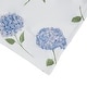 Printed Design Cotton Collection 400TC Hemstitch Blue Hydrangea Sheet ...