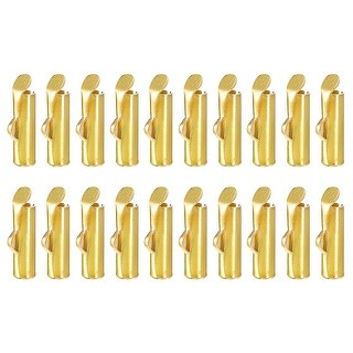 100Pcs Slide on End Clasps, Tube Ball Bead Slider Crimp Ends - Bed Bath ...