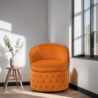 360 Degree Swivel Cuddle Barrel Accent Sofa Chairs, Round Armchairs ...