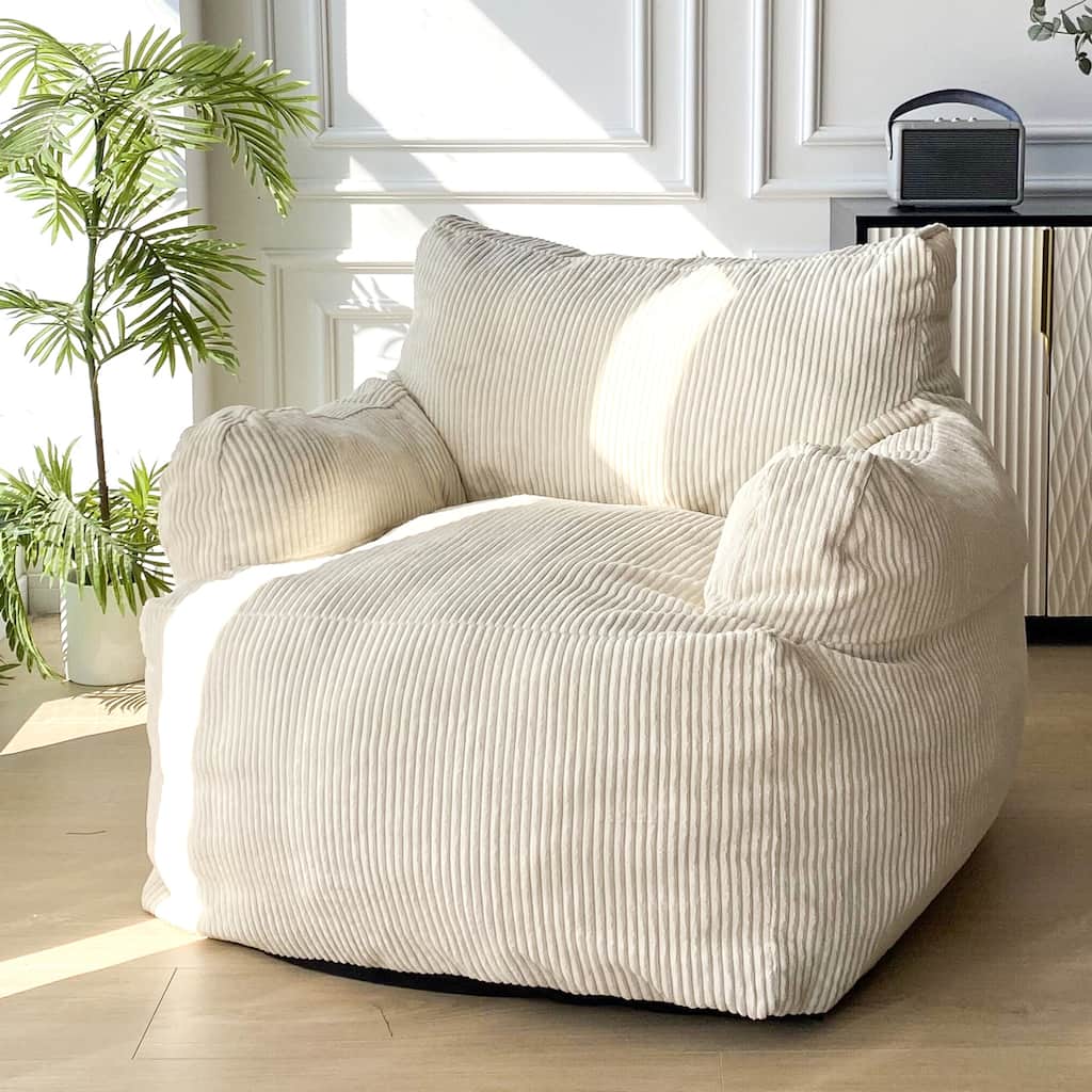 Big Stuffed Lazy Sofa Bean Bag Chair - Overstock - 39552615