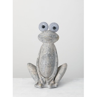 Sullivans Decorative Frog Figurine 20.5" Gray - 13"L x 10.5"W x 20.5"H ...