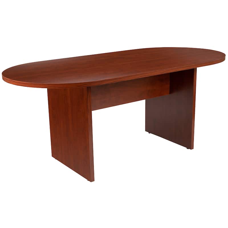 6 Foot (72 inch) Classic Oval Conference Table - Meeting Table ...