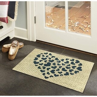 J&V Textiles Hearts Outdoor Coir Doormat - Bed Bath & Beyond - 40398760