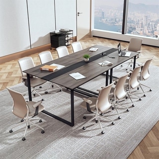 Rectangular Conference Room Table with USB Ports and Outlets - Bed Bath ...