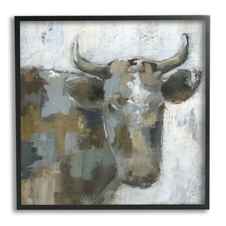 Stupell Abstract Cattle Farm Animal Framed Giclee Art by Nan - Bed Bath ...