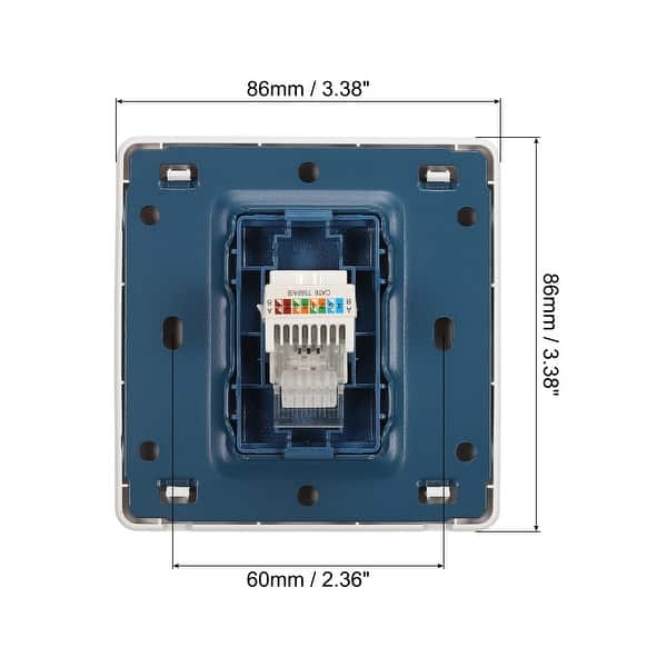 Ethernet Socket Single Port RJ45 CAT6 Wall Plate for Ethernet Cable ...
