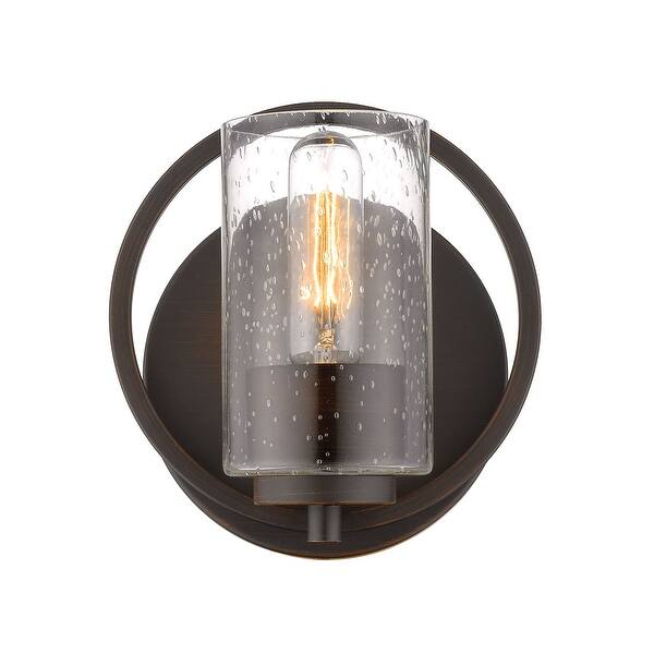 Delano Rubbed Bronze 1 Light Wall Sconce - Bed Bath & Beyond - 33244344