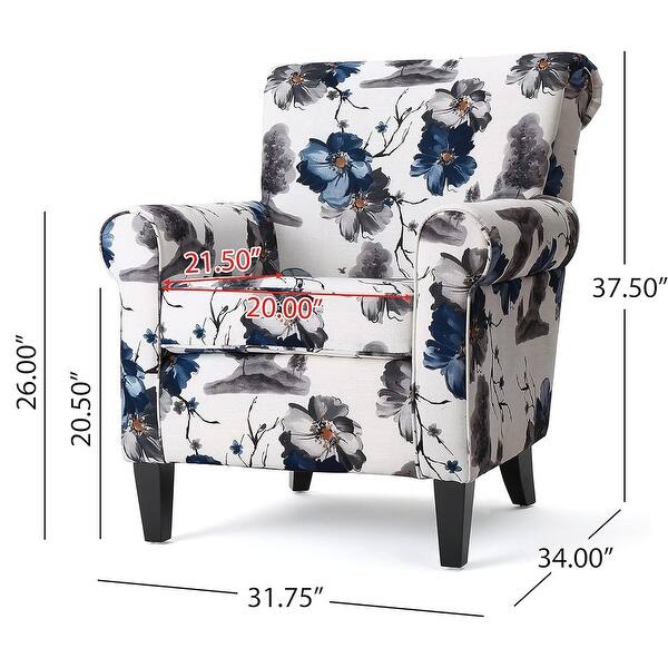 Merax Accent Chair with Flared arms, Colorful - Bed Bath & Beyond ...