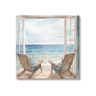 Stupell Seaside Window View Canvas Wall Art Design by LSR Design Studio ...