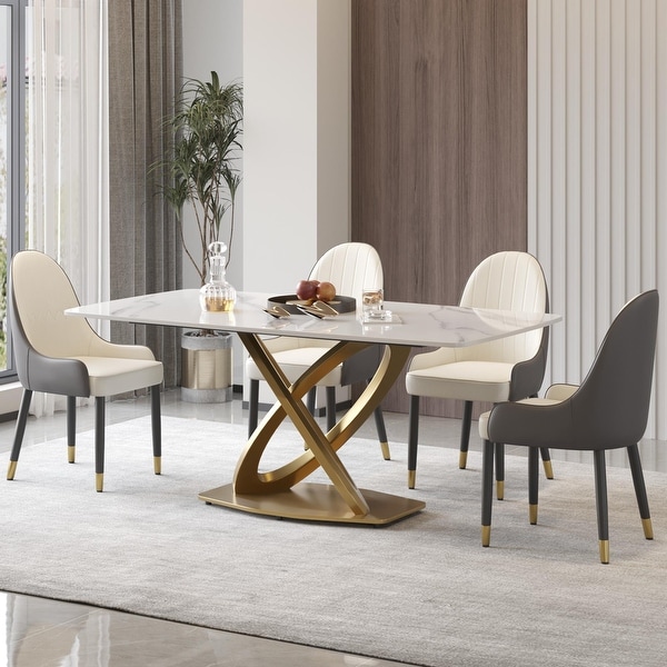 Geometric dining table store
