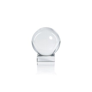 Sakinah Decorative Crystal Glass Orb on Base - Bed Bath & Beyond - 40130368