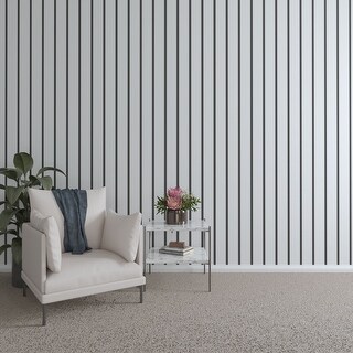 Adjustable PVC Slat Wall Panel Kit Slats, Unfinished - Bed Bath ...