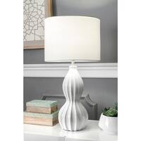 Brooklyn Rug Co 29" Yolanda Glass Linen Shade Table Lamp - 12"W x 12"D ...
