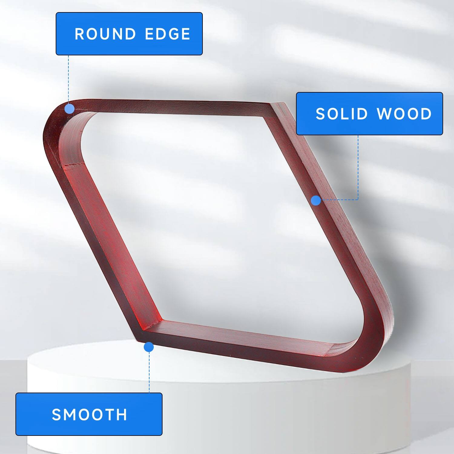 GSE™ Mahogany Solid Wood Billiard 8-Ball Triangle/9-Ball Diamond Pool ...