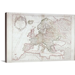 "Map of Europe" Canvas Wall Art - Bed Bath & Beyond - 16441281