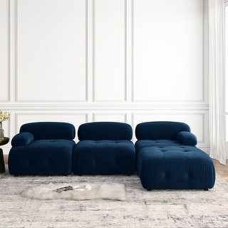Tufted Modular Sectional Sofa with DIY Combination and Reversible ...