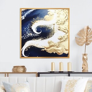 Designart "Abstract Aeral View Sunshine In The Artic" Abstract Shapes ...