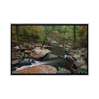 iCanvas "Cedar Creek Flowing Through Deciduous Forest, Petit Jean State ...