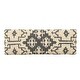 Sevita Black/Cream Southwestern Indoor Bench - 48" L x 18" W x 18" H ...