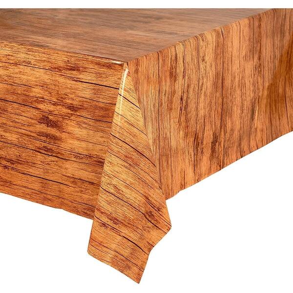 Wood Grain Tablecloth, Rustic Home Décor (54 x 108 in, 3-Pack) - Bed ...