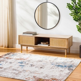 Livabliss Pertek Distressed Abstract Area Rug - Bed Bath & Beyond ...