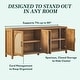 Walker Edison Modern 70-inch Reeded Sideboard with Arched Doors - Bed ...