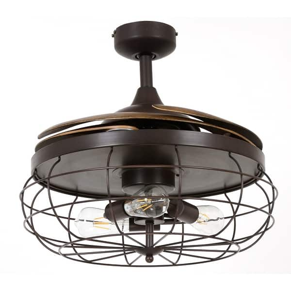 Fanaway Industri Oil Rubbed Bronze and Dark Koa 48-inch Ceiling Fan ...