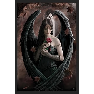 Anne Stokes - Angel Rose Framed Art Poster - 24 x 36 Inch - Bed Bath ...