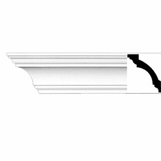 Cornice White Urethane 3 1/4" H Persephone Simple | Renovator's Supply ...